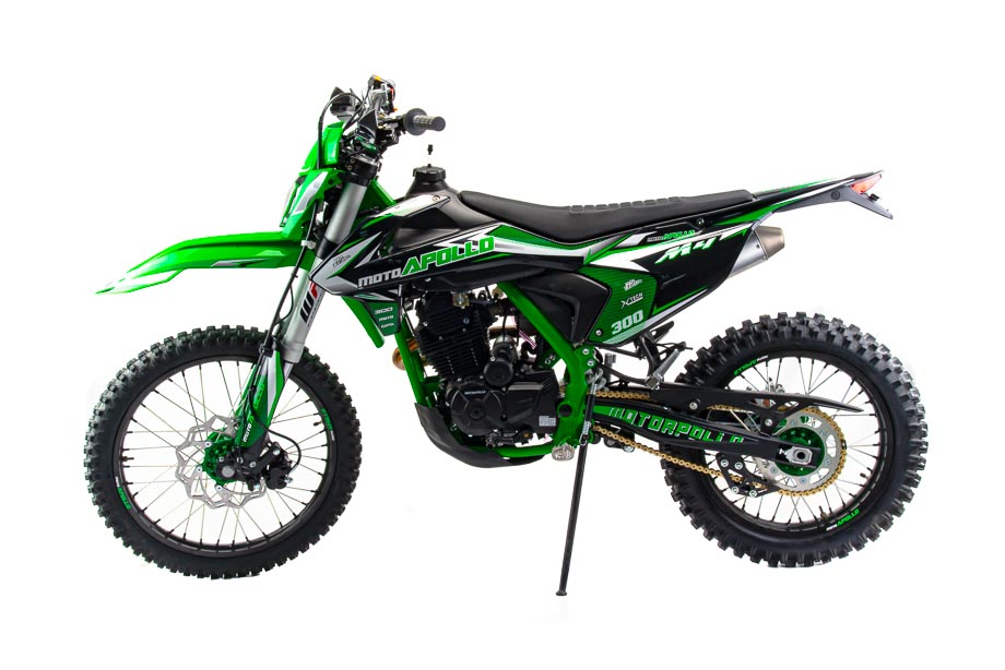 Мотоцикл Кросс Moto Apollo M4 300 (175FMM PR5) зеленый купить в ...